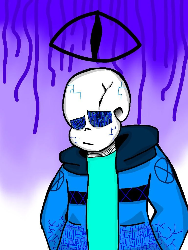 BluCoder!sans | Gods and Mortals Wiki | Fandom