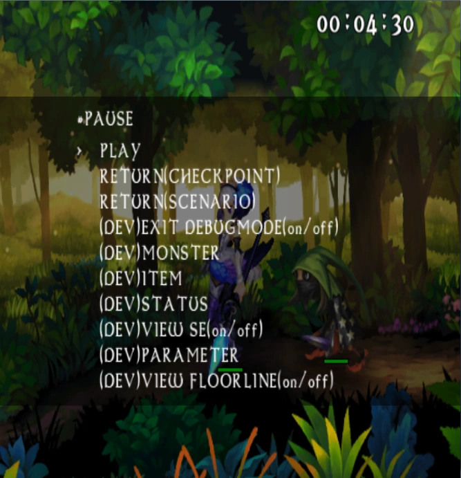 Debug Menu | Odin Sphere Wiki | Fandom