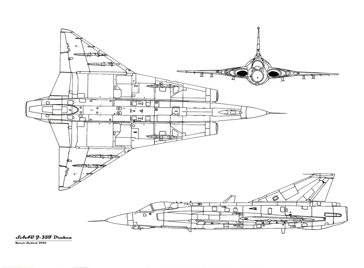 Saab J35 Draken | Myśliwce Odrzutowe Wikia | Fandom