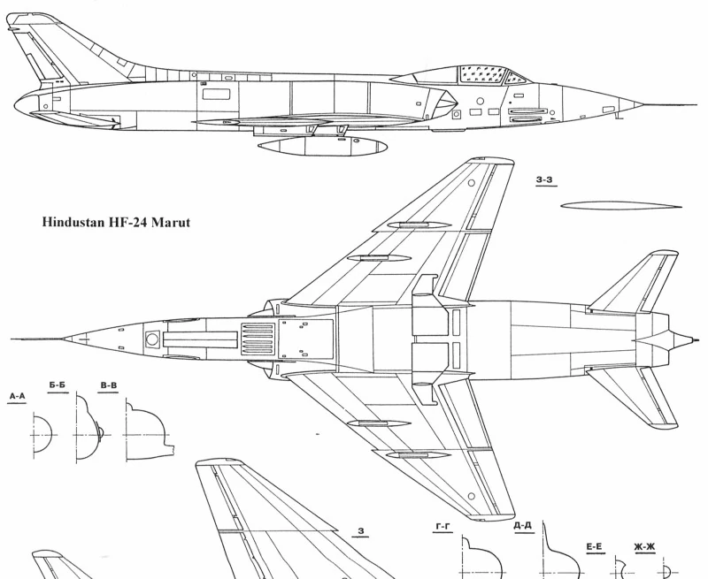 HAL HF-24 Marut | Myśliwce Odrzutowe Wikia | Fandom