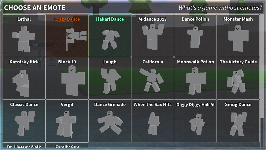 Emotes | Official Defend the Statue Wiki | Fandom