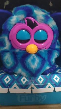 Furby Boom Blue Diamond Furby Large Boom Blue Diamonds Fur Pattern