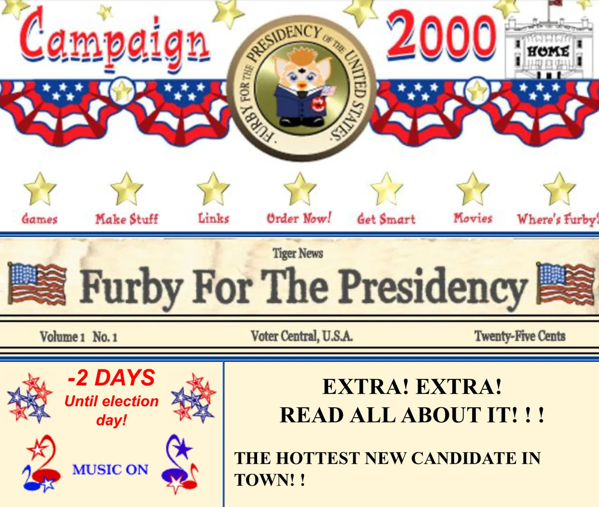 President Furby/Furby For The Presidency | Official Furby Wiki | Fandom