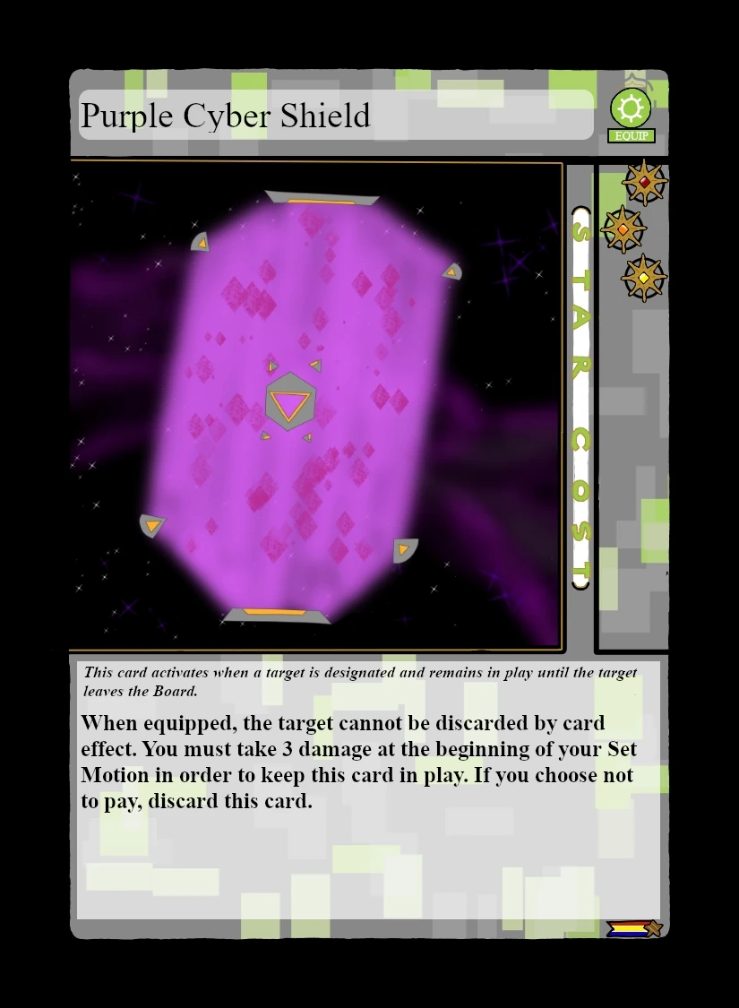 Purple Cyber Shield | The Monstars! TCG Wiki | Fandom
