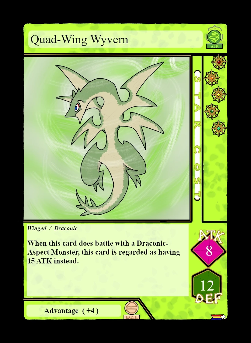 Quad-Wing Wyvern | The Monstars! TCG Wiki | Fandom