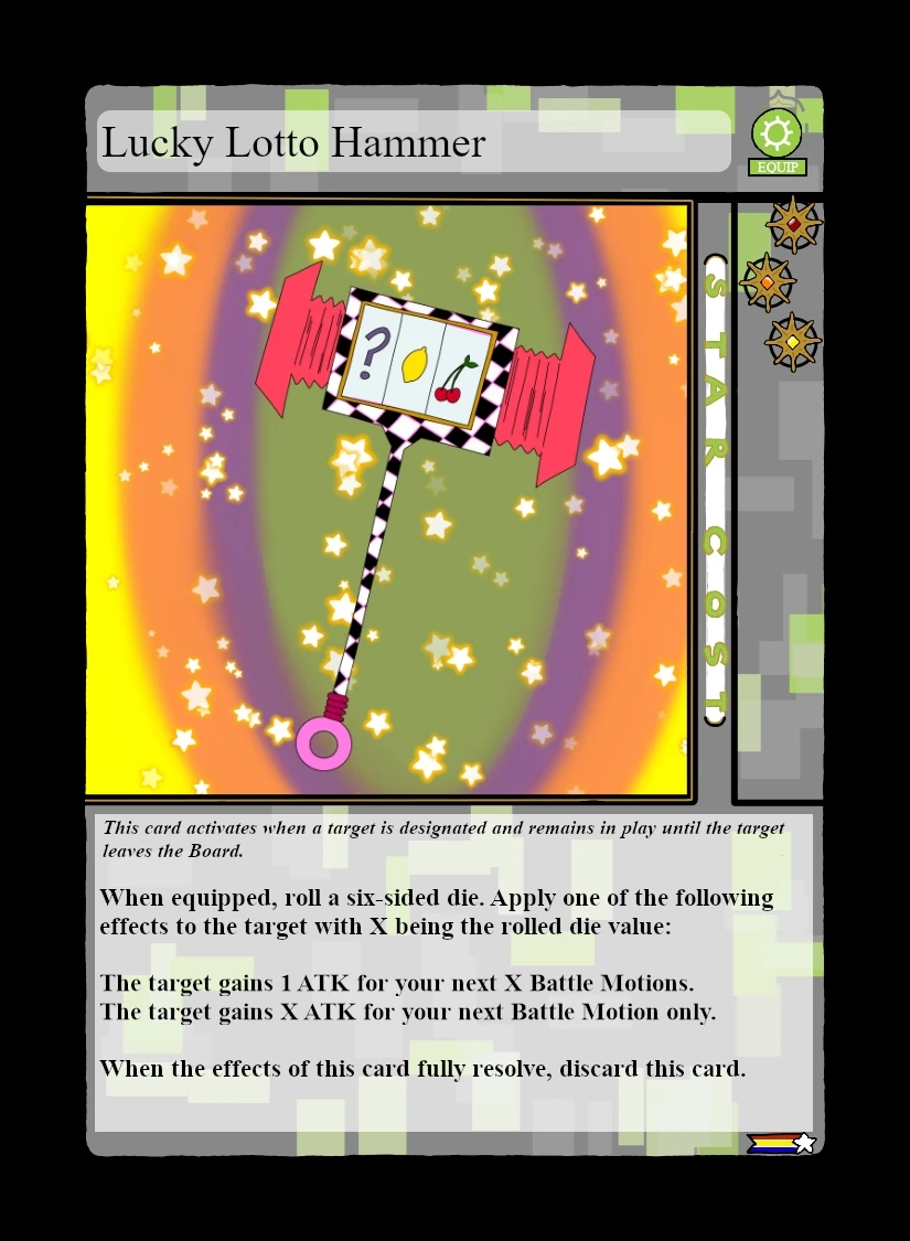 Lucky Lotto Hammer | The Monstars! TCG Wiki | Fandom
