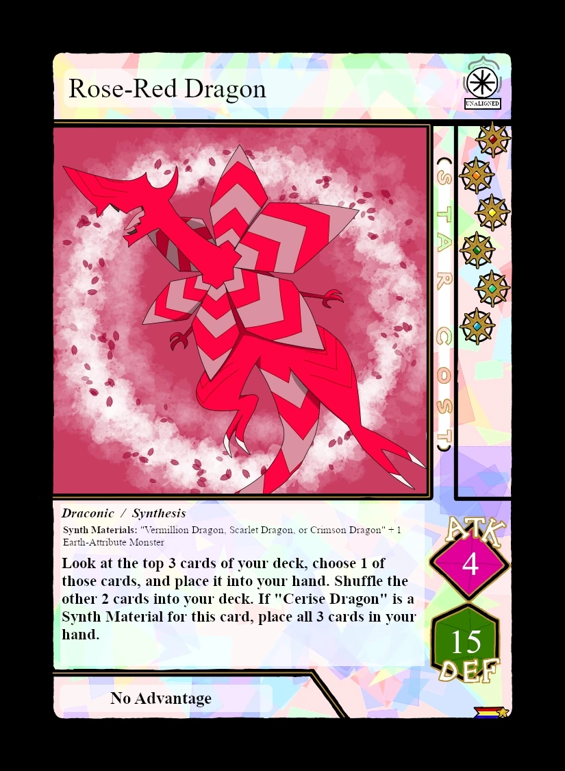 Rose-Red Dragon | The Monstars! TCG Wiki | Fandom