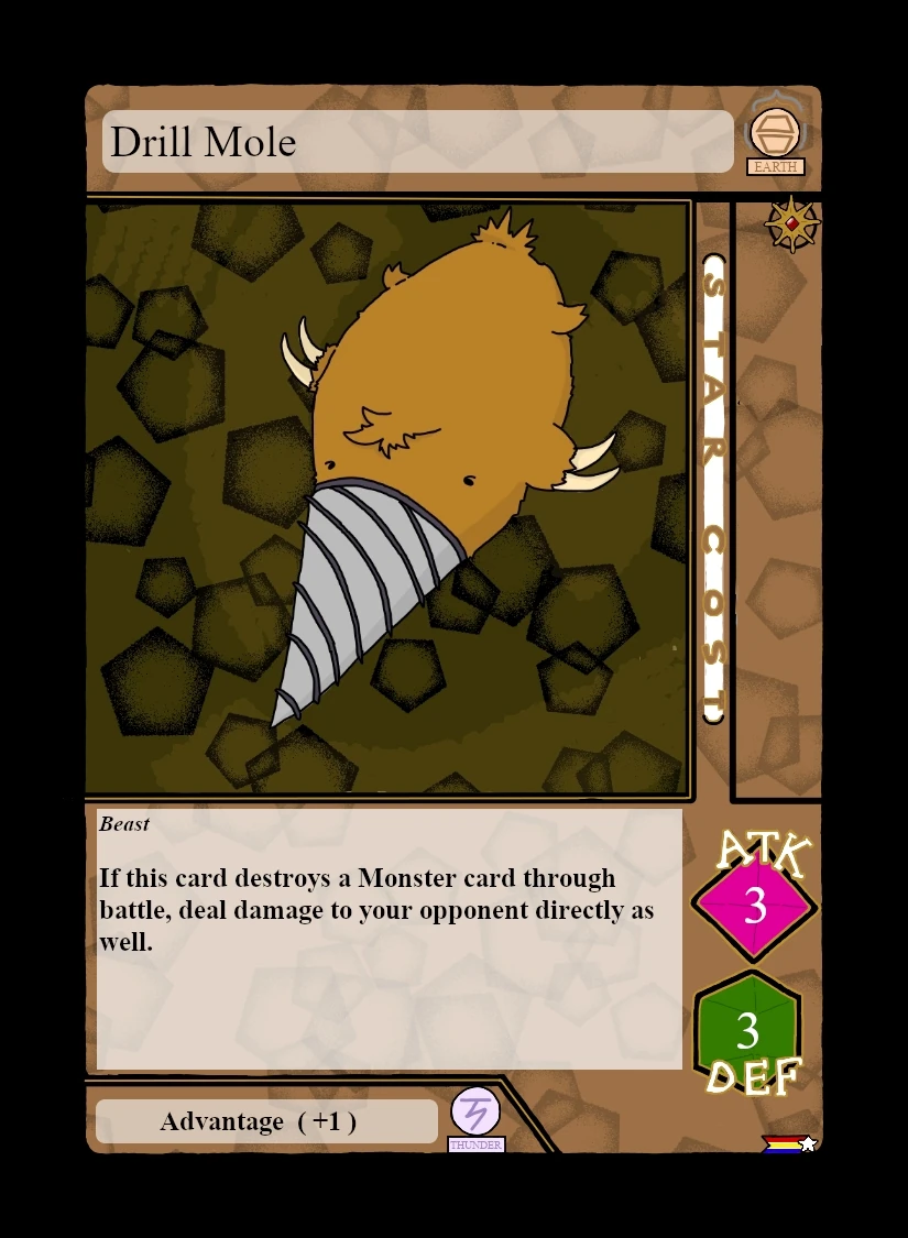 Drill Mole | The Monstars! TCG Wiki | Fandom