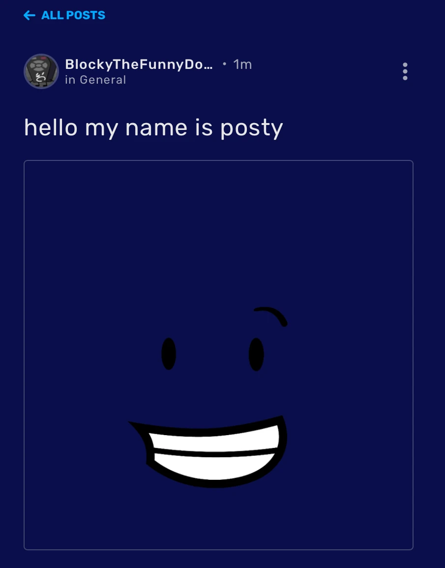 Posty | Official Super Objectifying Object Ovation Wiki | Fandom