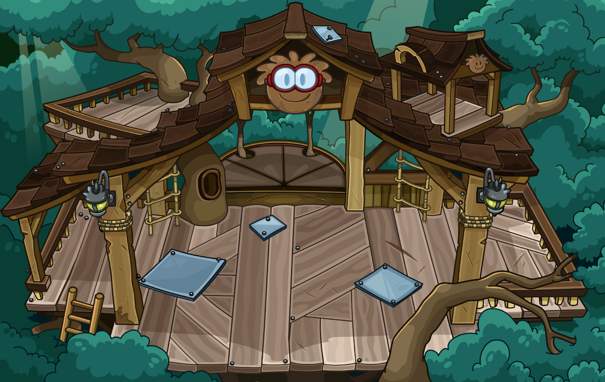 Brown Puffle Tree House Club Penguin Online Wiki Fandom