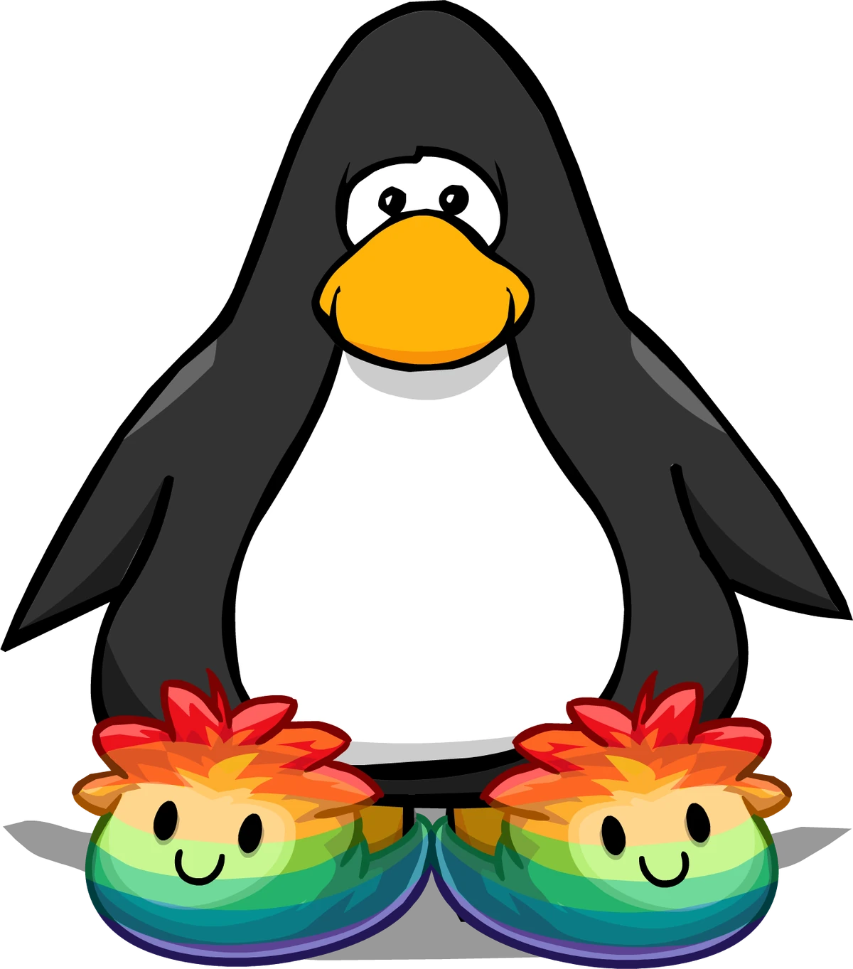 Rainbow Puffle Slippers | Club Penguin Online Wiki | Fandom