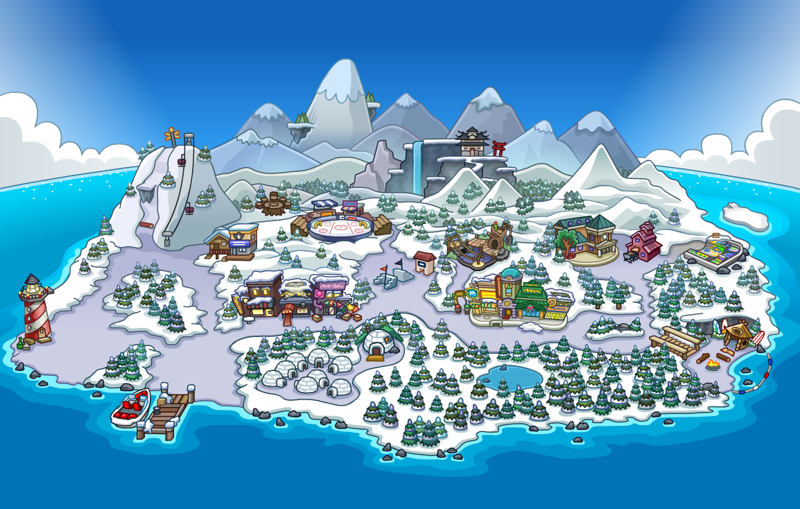 Map | Club Penguin Online Wiki | Fandom