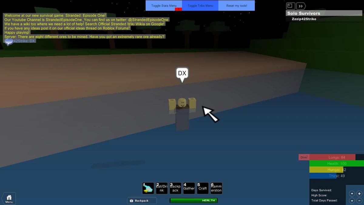 Swimming | Official Stranded Wiki | Fandom