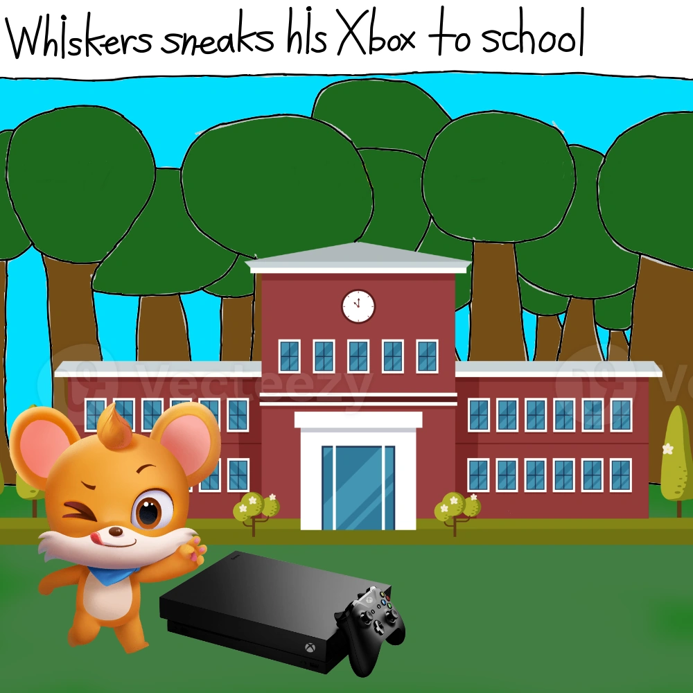 Whiskers sneaks his Xbox to school | Oh Shiitake Wolfoo & Timi Wiki ...