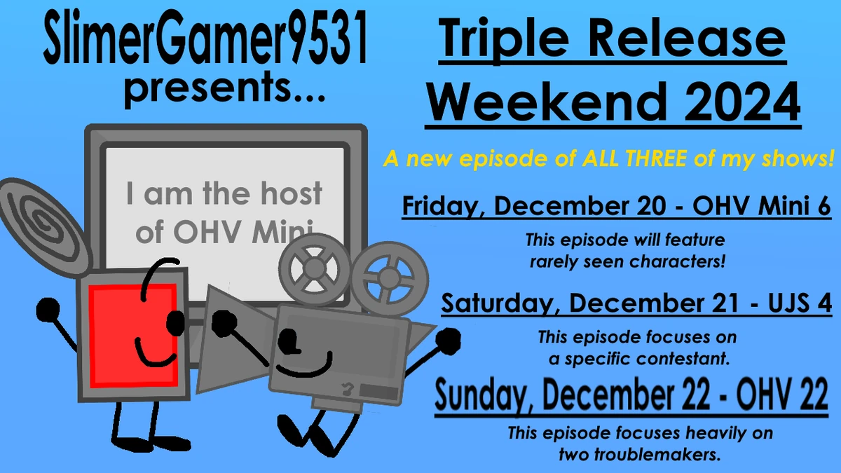 Triple Release Week 2024 | Object Hyperverse Wiki | Fandom