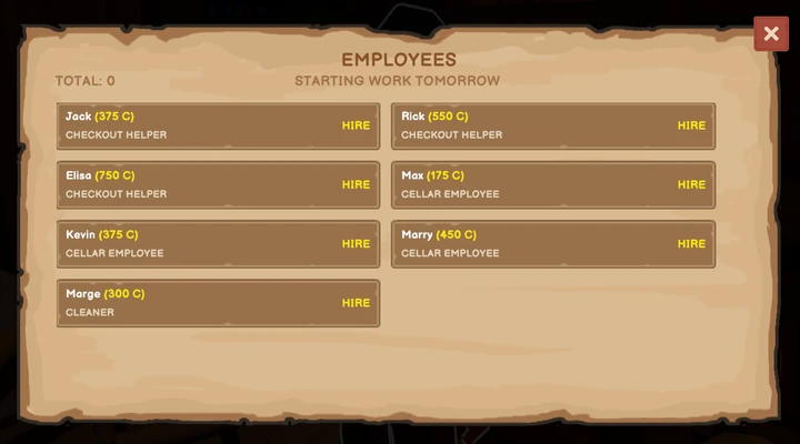 Employees | Old Market Simulator Wiki | Fandom