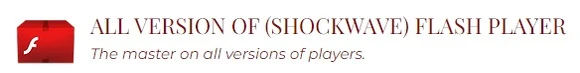 All version of (Shockwave) Flash Player | Olga Wvarova Wiki | Fandom