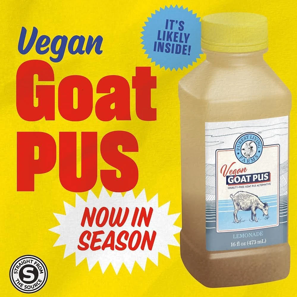 Vegan Goat Pus | Omega Mart Wiki | Fandom