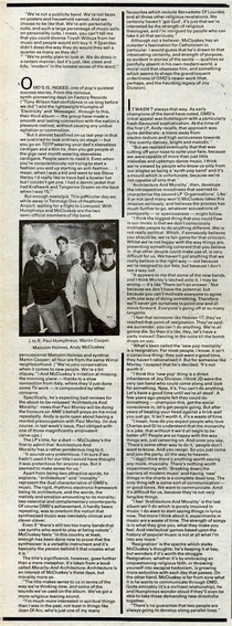 NME | Orchestral Manoeuvres in the Dark Wiki | Fandom