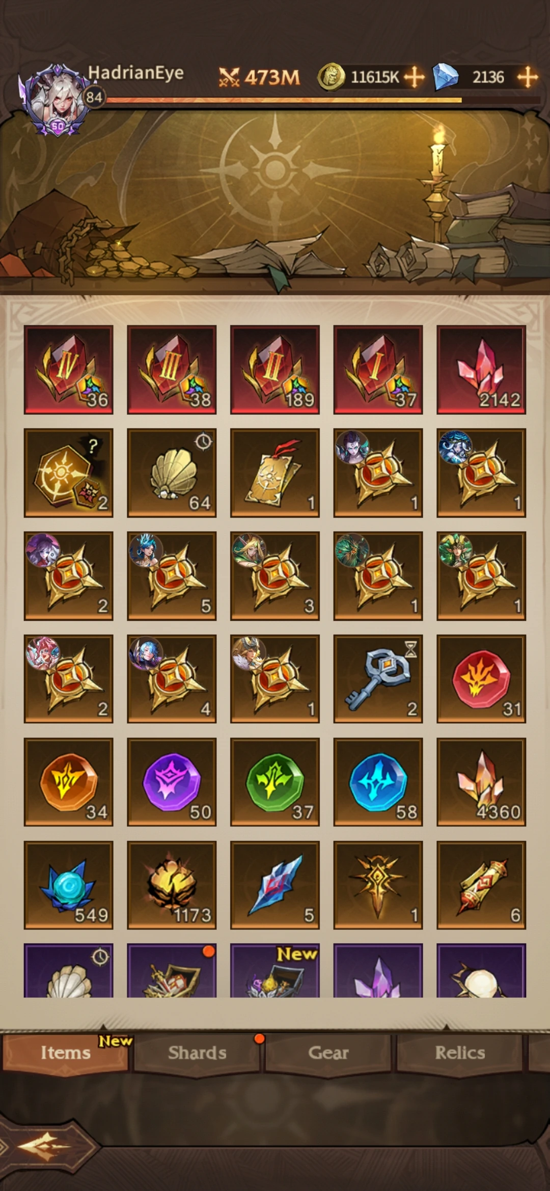 Inventory | Omniheroes Wiki | Fandom