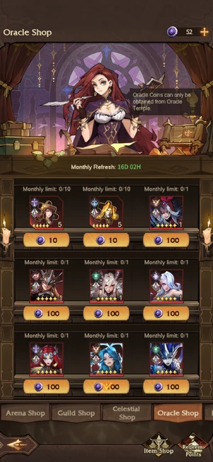 Oracle Shop | Omniheroes Wiki | Fandom