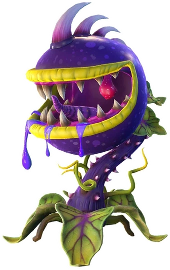 Planta Vs Zumbis Jardim Guerra Chomper Fire Chomper | Plants Vs.