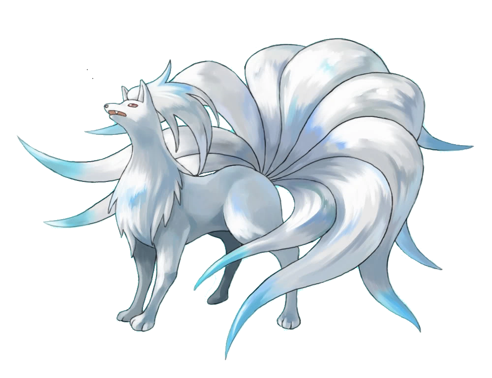 White Nine Tailed Fox Pokemon