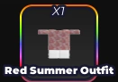 Red Summer Outfit | ONE FRUIT by DIGITAL SEA Wiki | Fandom
