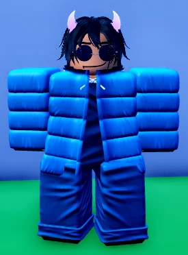 Blue Puffer Jacket | ONE FRUIT by DIGITAL SEA Wiki | Fandom