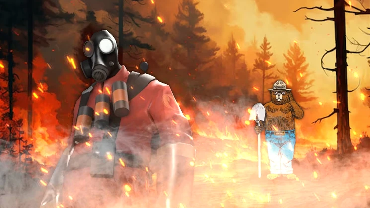 Smokey Bear VS The Pyro | One Minute Melee Fanon Wiki | Fandom