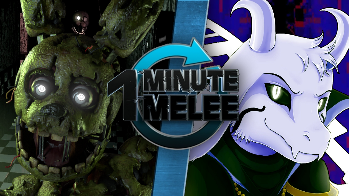 Springtrap Vs Asriel Dreemurr One Minute Melee Fanon Wiki Fandom