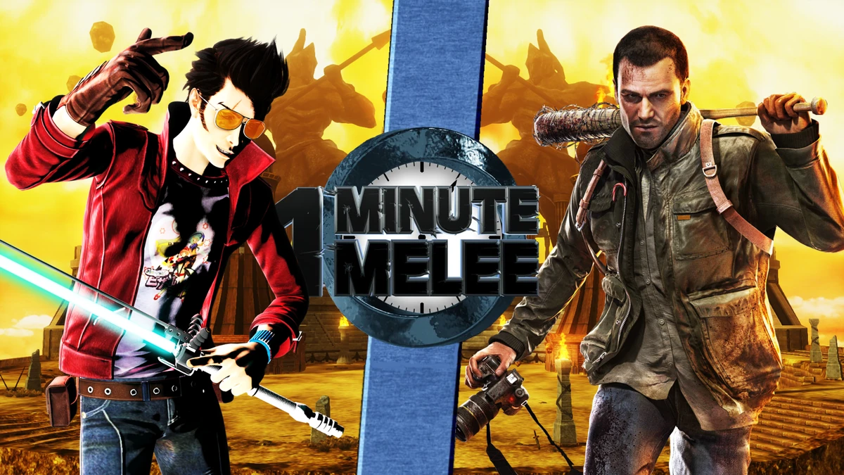 Travis Touchdown Vs Frank West | One Minute Melee Fanon Wiki | Fandom