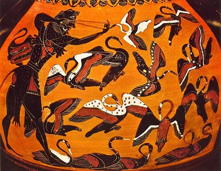 Herakles' Sixth Labor: Ridding the Island Stymphalos of the Flesh ...