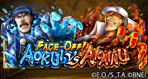 Face-Off! Aokiji Vs. Akainu | One Piece Treasure Cruise Wikia | Fandom