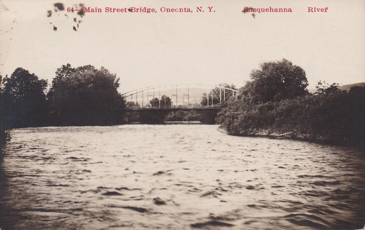 61 - Main Street Bridge, Oneonta, N. Y. | Oneonta NY Archive Wiki | Fandom