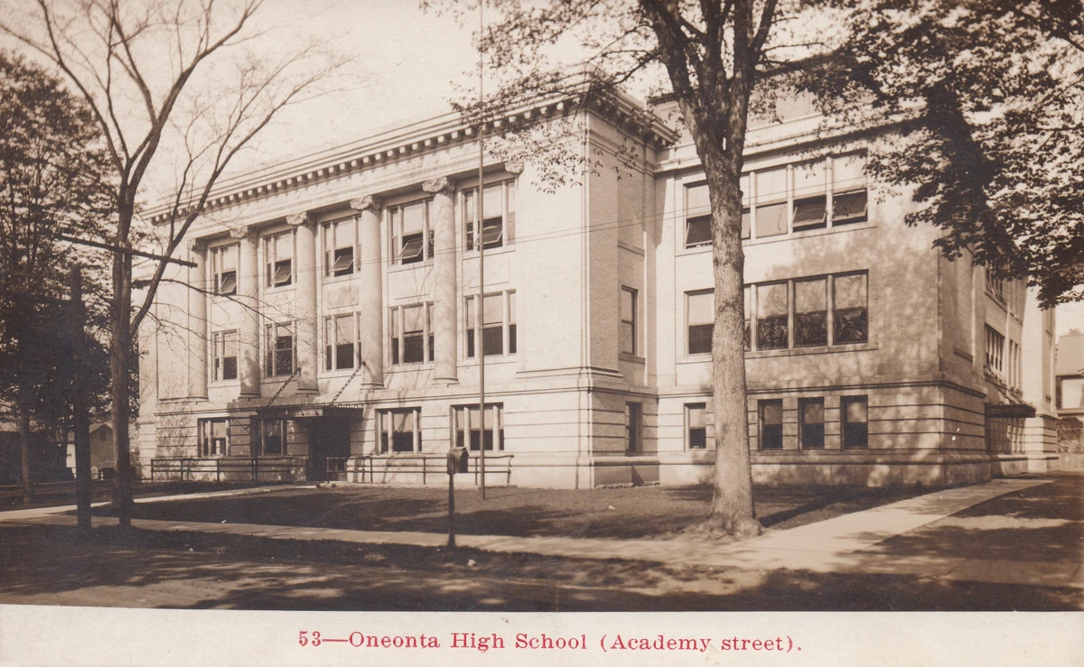 53 - Oneonta High School (Academy street). | Oneonta NY Archive Wiki ...