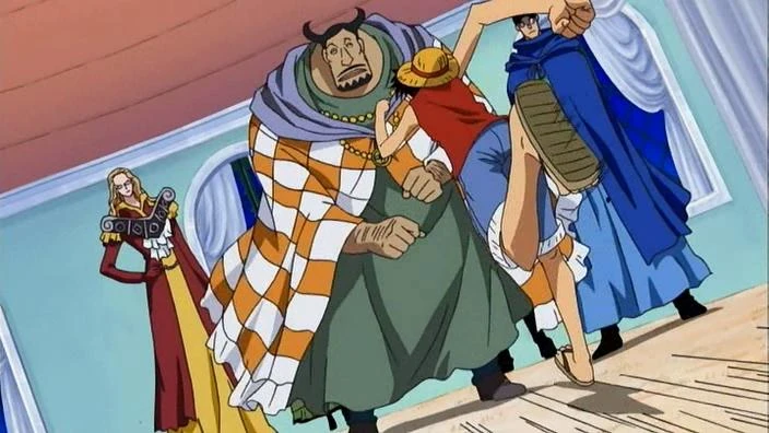 Monkey D. Luffy und Roronoa Zoro gegen Rob Lucci, Kaku, Kalifa und ...