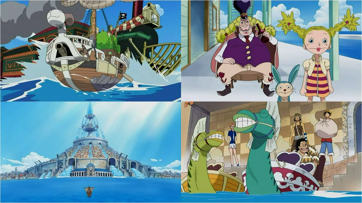 Episodio 229: Il treno marino e la metropoli dell'acqua | One Piece ...