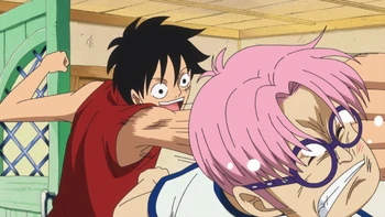 Monkey D. Luffy kontra Coby (Shells Town) | One Piece Wiki | Fandom