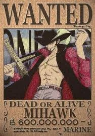 Dracule Mihawk One Piece Wanted #1 One Piece Posters, 51% OFF