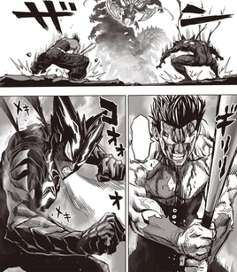 Garou y Metal Bat vs. Centisennin | One Punch-Man Wiki | Fandom