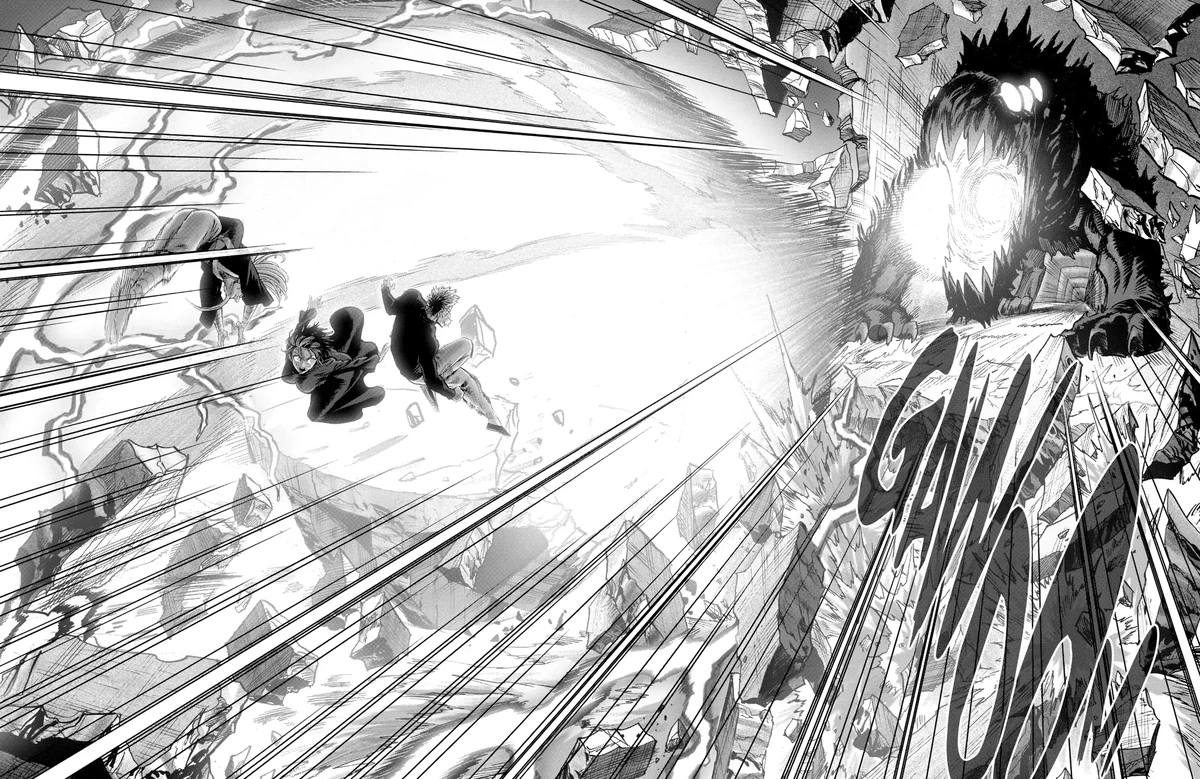 Bang, Bomb y Fubuki vs. Overgrown Rover | One Punch-Man Wiki | Fandom