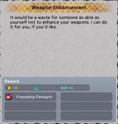 Weapon Enhancement (Quest) | Onigiri Wiki | Fandom