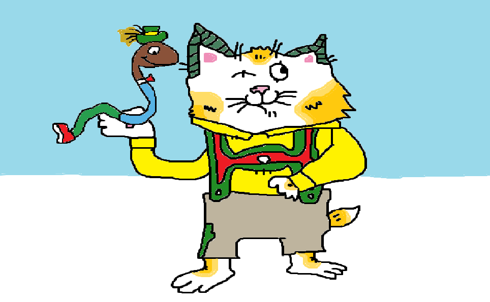 Huckle Cat and Lowly Worm (art STUFF) | Online generosity Wikia | Fandom