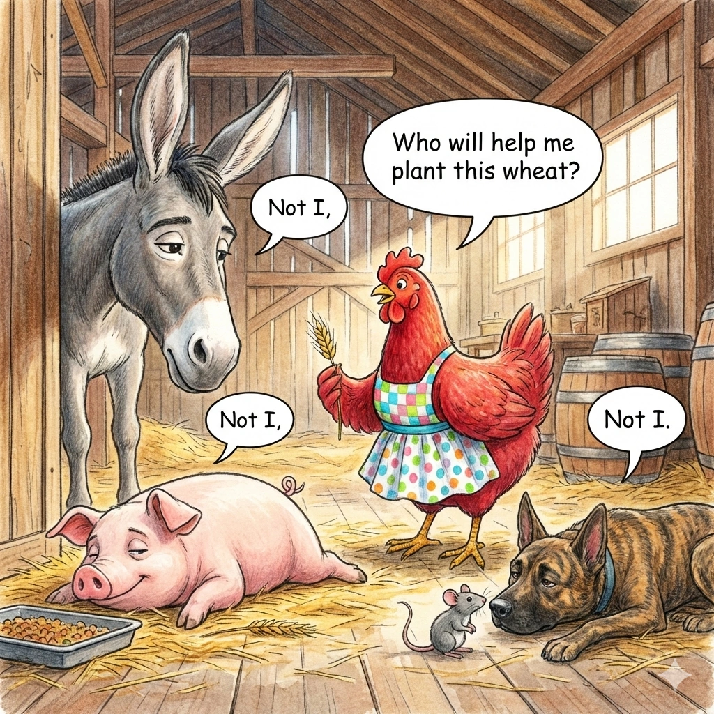 The Little Red Hen (Folk-Tale 2, Gemini) | Online generosity Wikia | Fandom