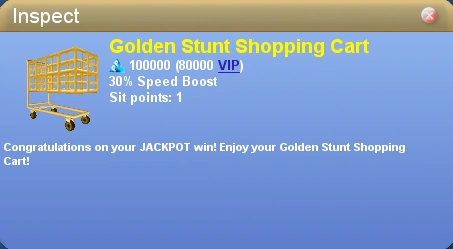 Golden Stunt Shopping Cart | Onverse Wiki | Fandom