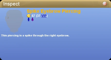 Spike Eyebrow Piercing | Onverse Wiki | Fandom