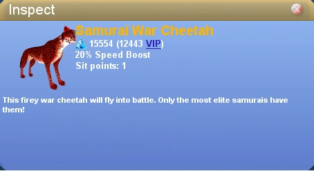 Samurai War Cheetah | Onverse Wiki | Fandom