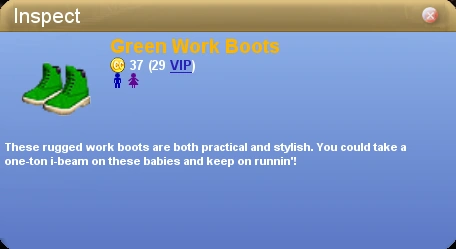 Green Work Boots | Onverse Wiki | Fandom