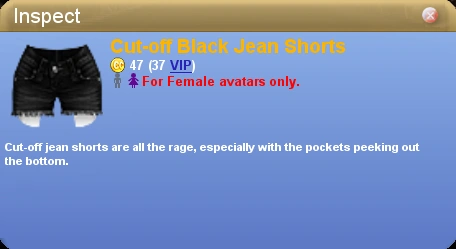 Cut-off Black Jean Shorts | Onverse Wiki | Fandom